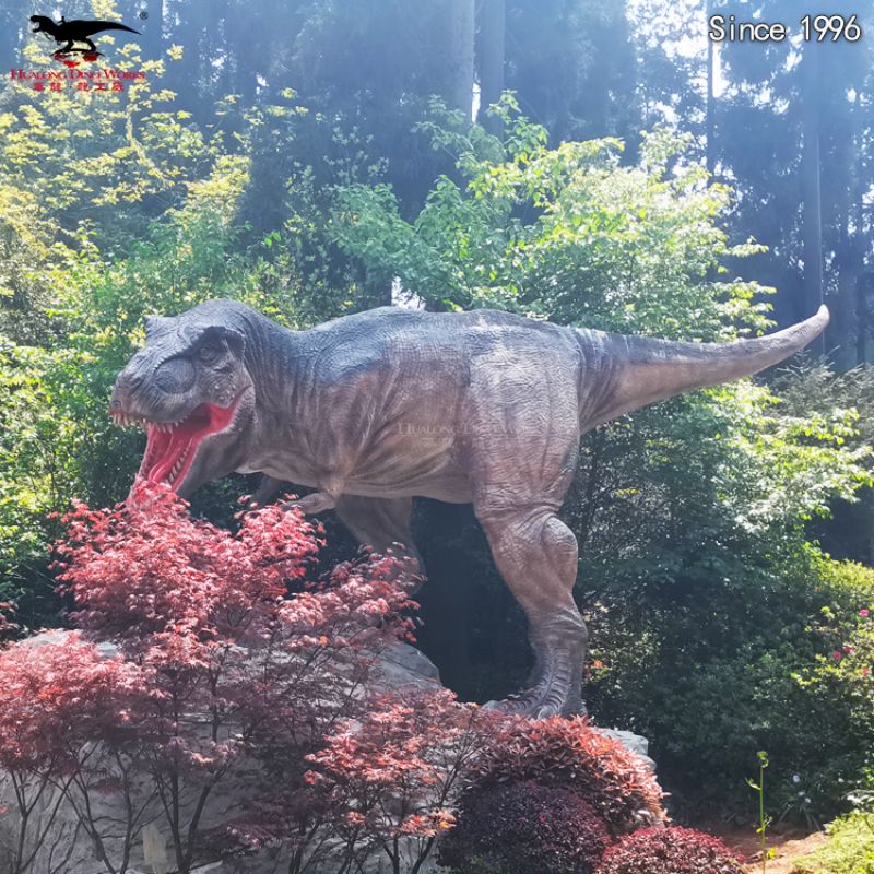 High Quality Animatronic Realistic T-Rex Dinosaur In Theme Park Manufacturer and Supplier | Hualong